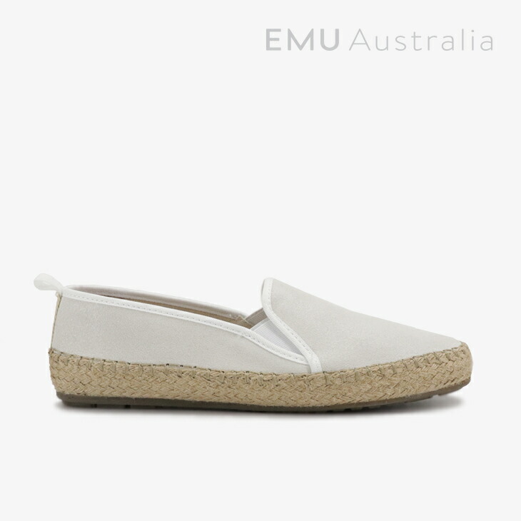 【楽天市場】＊EMU｜W Gum Metallic Espadrille Slip-On Jute/ エミュー/ガム メタリック スリッポン ...