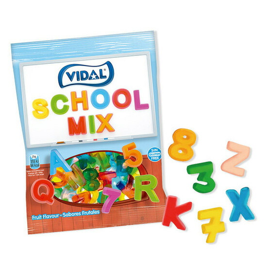 【楽天市場】【VIDAL】スクールミックス 100g x3袋 | SCHOOL MIX GUMMI：GoBuyKOREA