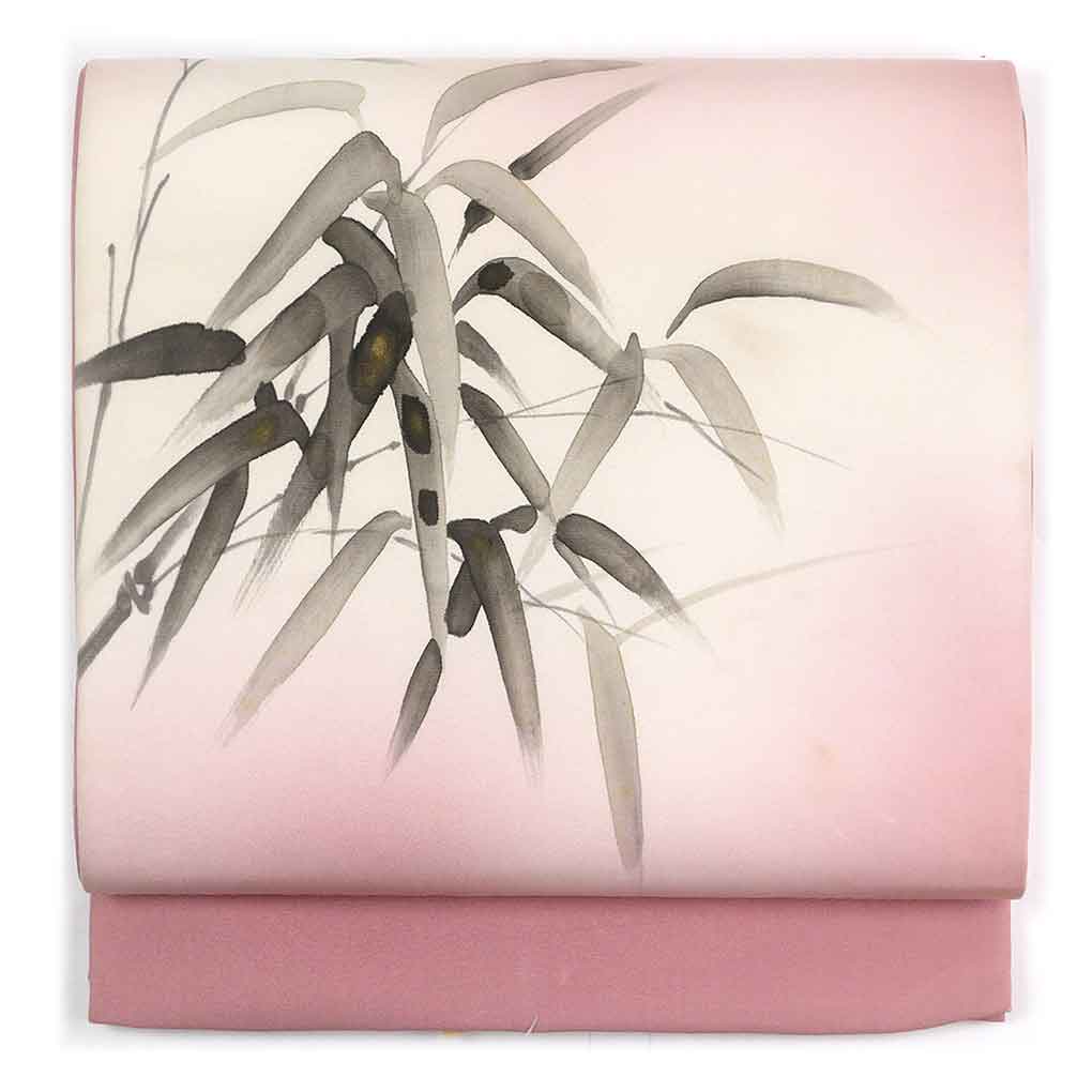 【楽天市場】【中古】名古屋帯 リサイクル帯 幅31cm 長さ365cm レディース 笹 秋冬春用 正絹（シルク）ピンク 難有り リメイク リユース：リサイクル着物 呉服のきくや