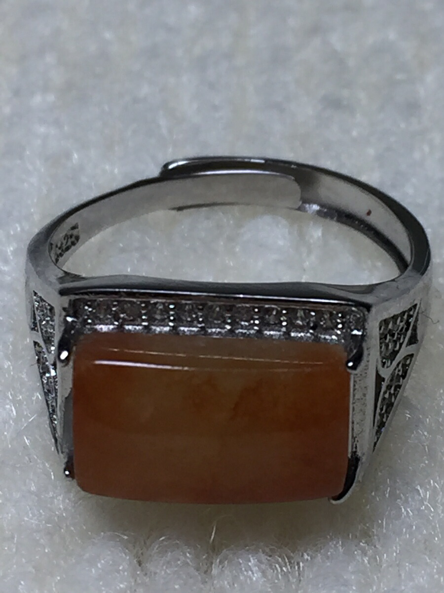 【楽天市場】指輪オレンジ色ミャンマー本翡翠：チアキ商店