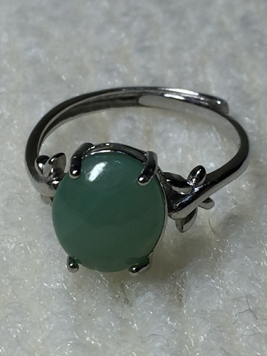 【楽天市場】指輪淡緑色ミャンマー本翡翠石：チアキ商店