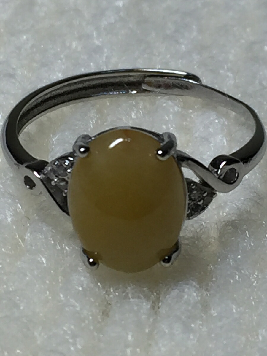 【楽天市場】指輪黄色ミャンマー本翡翠石：チアキ商店