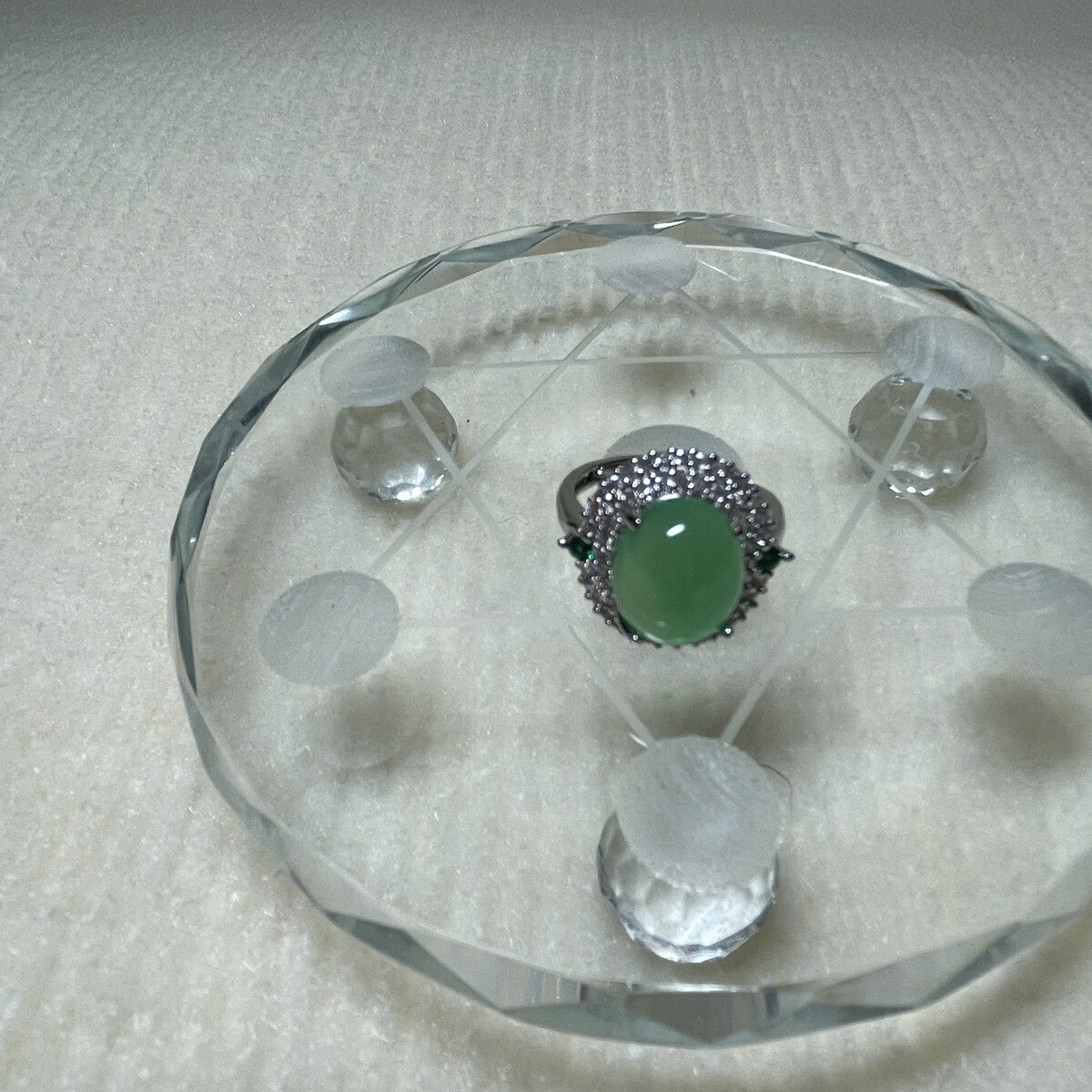 【楽天市場】緑玉髓指輪(リング)：チアキ商店