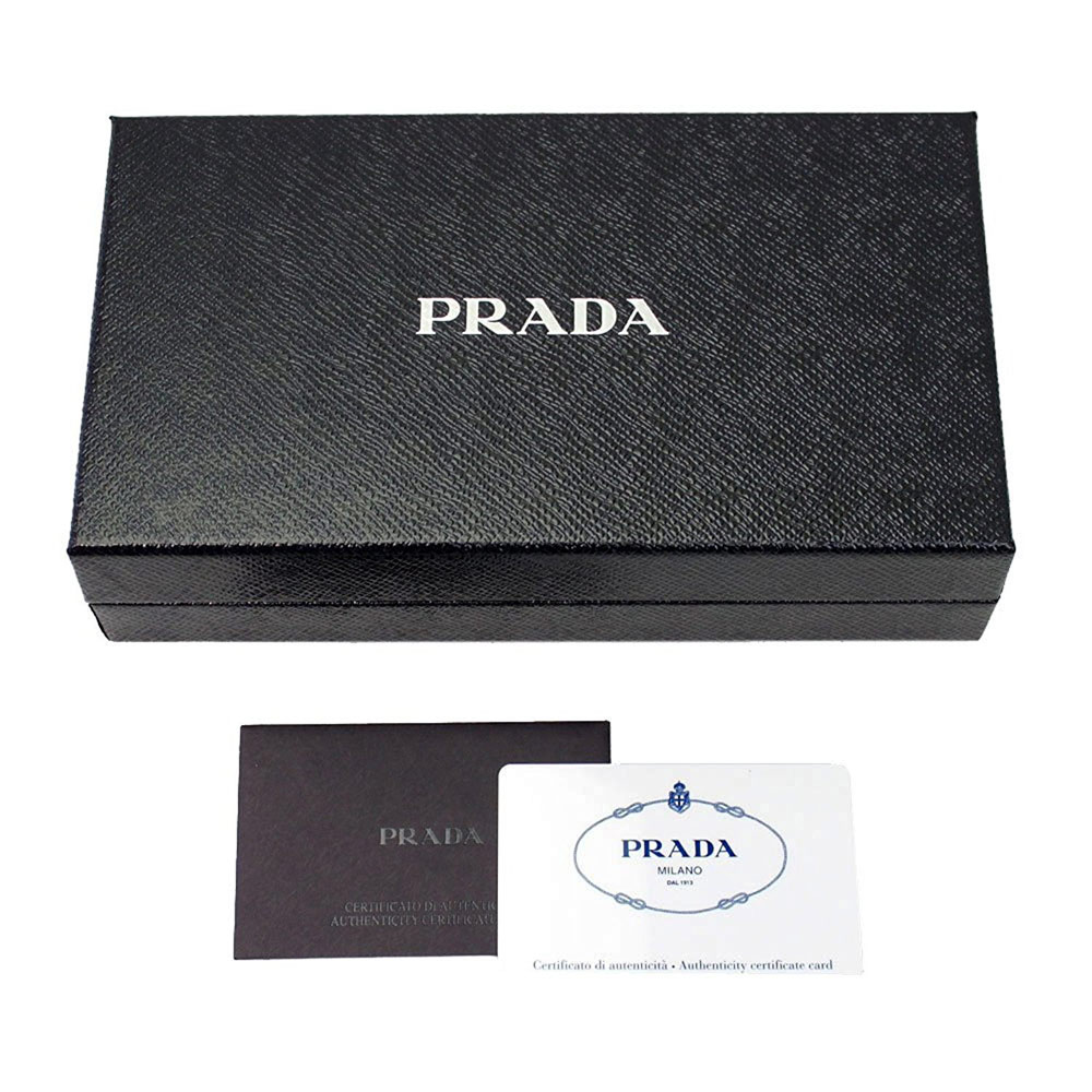 【楽天市場】プラダ 財布 レディース 1MH132 PRADA 二つ折り長財布 パスケース付き 型押しレザー ブルー系 SAFFIANO ...