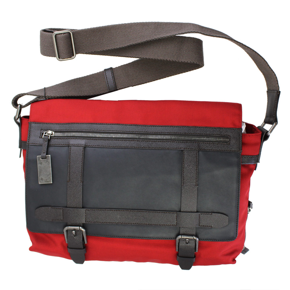 【楽天市場】【新品】 【DOLCE＆GABBANA】 ドルチェ＆ガッバーナ 斜め掛けショルダーバッグ メンズ レッド×ブラウン BM1199 ...