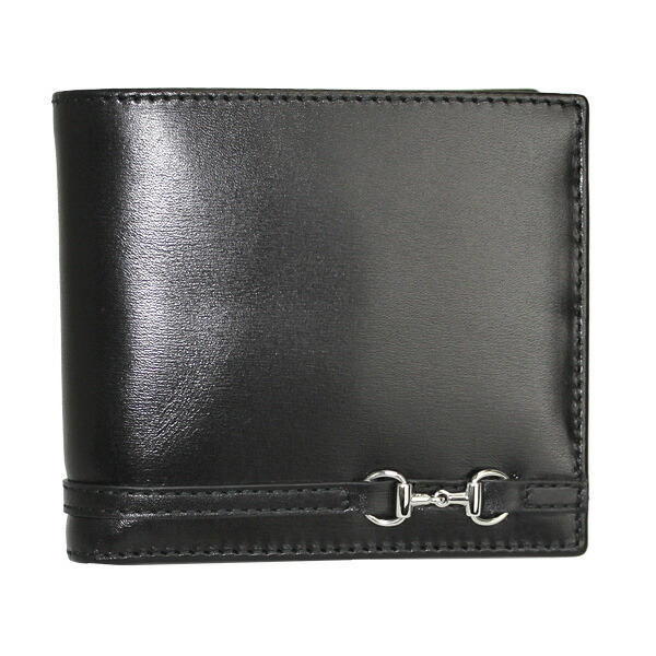 【楽天市場】【新品】 アウトレット 【GUCCI】 グッチ メンズ二つ折り財布 ブラック レザー 245773-A490N 【楽ギフ_包装 ...