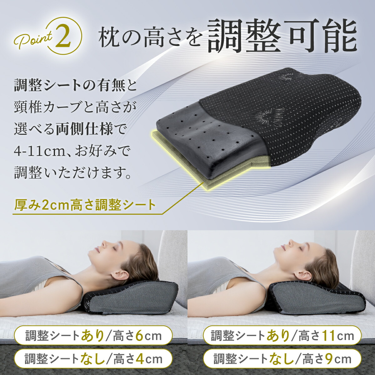 【楽天1位】 GOKUMIN 枕 プレミアム 低反発枕 まくら 4段階 高さ調整 ごくみん枕 肩こり 首こり いびき防止 低反発まくら 柔らかい ストレートネック ピロー うつぶせ寝