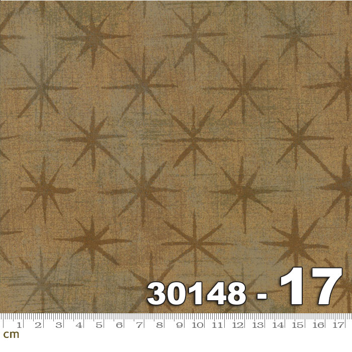 【楽天市場】【Moda モダ】Grunge Seeing Stars-30148-17(2E-09) ブラウン系 テクスチャ柄 星柄 ...