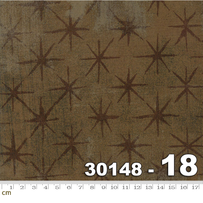 【楽天市場】【Moda モダ】Grunge Seeing Stars-30148-18(2E-09) ブラウン系 テクスチャ柄 星柄 ...