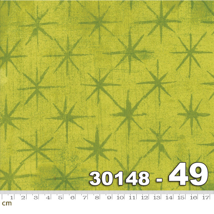 【楽天市場】【Moda モダ】Grunge Seeing Stars-30148-49(2E-09) イエローグリーン系 テクスチャ柄 星柄 ...