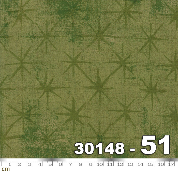 【楽天市場】【Moda モダ】Grunge Seeing Stars-30148-51(2E-09) グリーン系 テクスチャ柄 星柄 ...