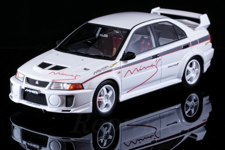 【楽天市場】TARMAC 1/18 三菱 Mine's ランサーエボリューション V 5 ホワイト ランエボ マインズ：Reowide モデル ...
