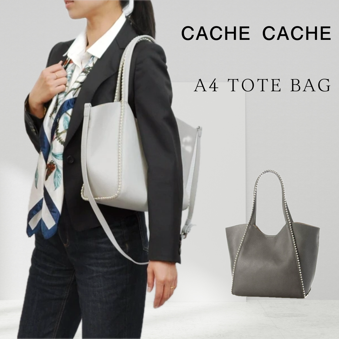 【楽天市場】カシュカシュ cache cache A4 レディース 通勤通学バッグ ショルダーベルト付き カシュカシュ バッグ アンビリオン ボールチェーン2wayトートバッグ 01-00 ...