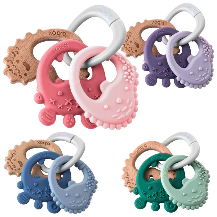 【楽天市場】【ビーボックス】 歯固めトリオティーサーシリコン製・木製b.box Trio Teether【NEW202406】：あずはーと楽天市場店