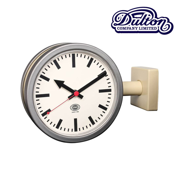 【楽天市場】【ダルトン DULTON】 DOUBLE FACE CLOCK 170D2 MAT IVORY/RAW （ダブル フェイス クロック 170D2 マット アイボリー ラウ） YR ...