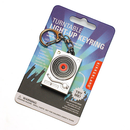 【楽天市場】LIGHT UP KEYCHAIN TURNTABLE （ライト アップ キーチェーン ターンテーブル）：インテリアショップFLYERS