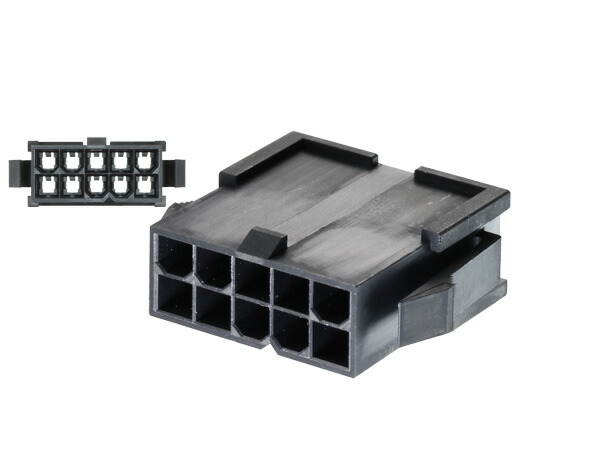 【楽天市場】Molex Mini-Fit Jrシリーズ 10極 [2列]オスコネクタ[黒色] /10P-MFJ-MLX-BK-M-tr ...
