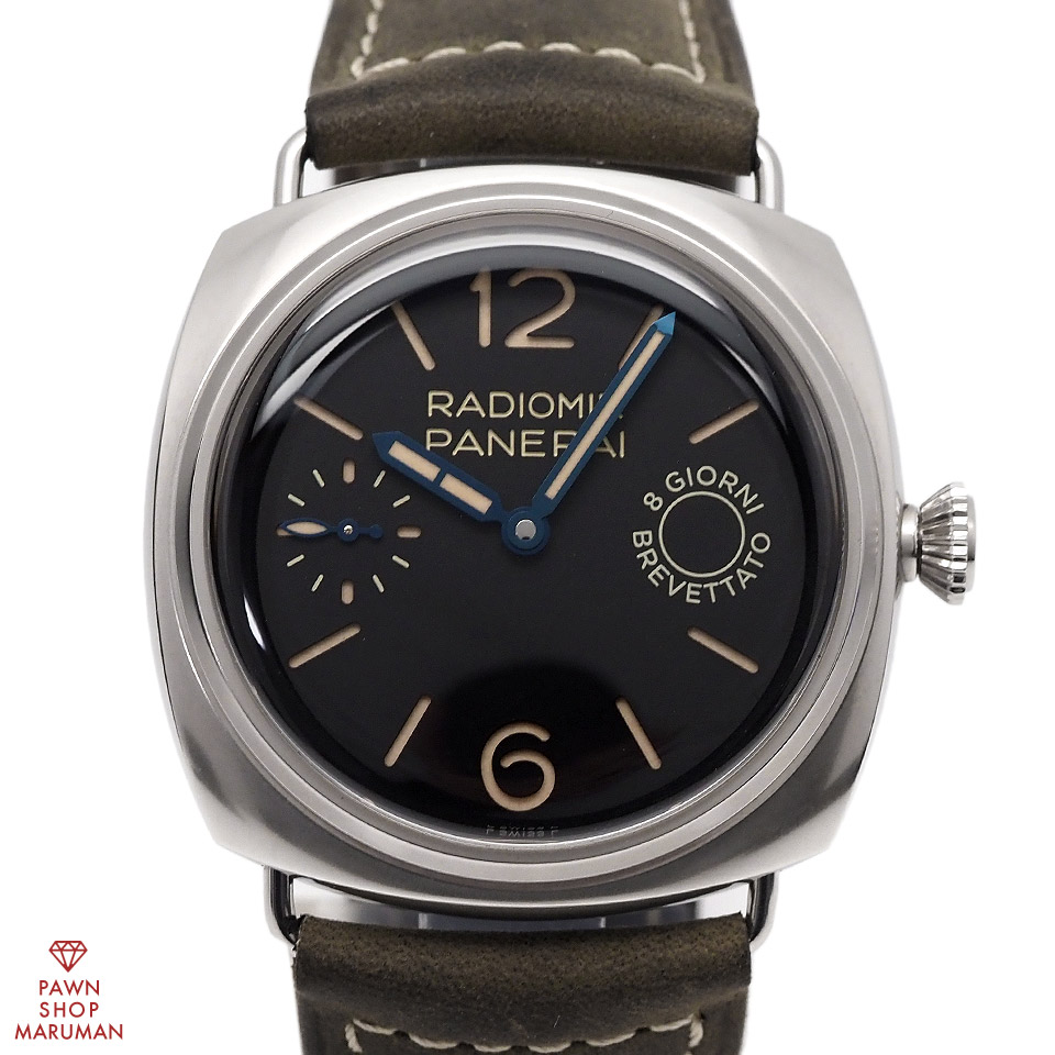 【楽天市場】PANERAI パネライ ラジオミール 8デイズ PAM00992 手巻き SS×レザー ブラック【送料無料】【中古】【メンズ ...