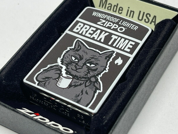 【楽天市場】送料無料 ZIPPO[ジッポー] BREAK TIME CAT 200-BREAKCAT【楽ギフ_包装】：sonnette