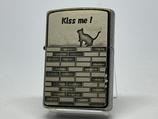 【楽天市場】送料無料 ZIPPO[ジッポー]トリックジッポー Kiss me cat's クローム古美 ZTR-CAT CB【楽ギフ_包装 ...