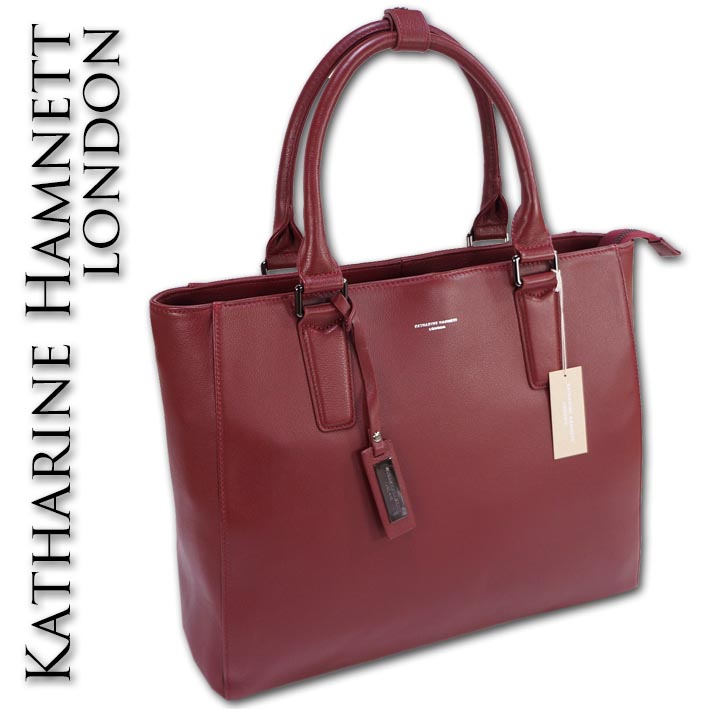 【楽天市場】キャサリンハムネットロンドン KATHARINE HAMNETT LONDON オールレザー トートバッグ メンズ レディース ...