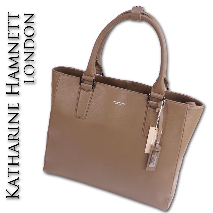 【楽天市場】訳あり品 キャサリンハムネットロンドン KATHARINE HAMNETT LONDON オールレザー トートバッグ メンズ ...