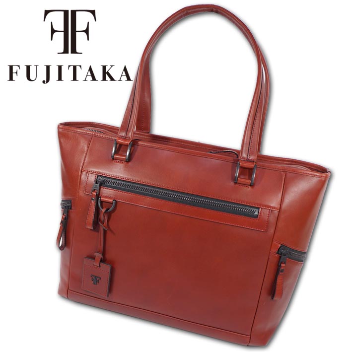【楽天市場】フジタカ FT by FUJITAKA レザー トートバッグ ホーク メンズ B4 レッド系 赤 ブラウン系 茶 日本製 定価72,600円 牛革 ビズトート 本革 牛革 高級品 ...