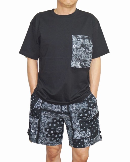【楽天市場】メンズ Tシャツ ショートパンツ セットアップ 黒 クラフトスタンダードブティック 夏物 ハーフパンツ 半袖 ショーツ 短パン ...