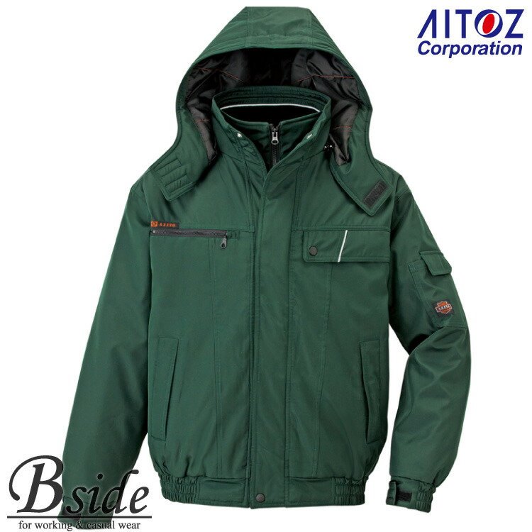 【楽天市場】アイトス【AITOZ 8561】★防寒ブルゾン ボンディング素材を使用した本格防風防寒。：B-SIDE