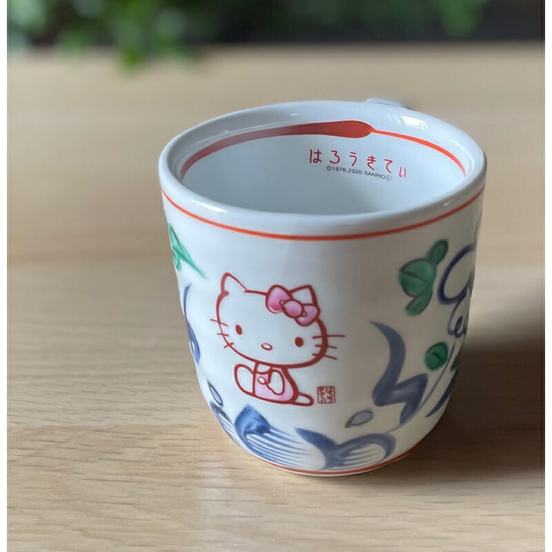 【楽天市場】【麦山窯】 サンリオ ハローキティ×麦山窯 まぐかっぷ - Hello Kitty 藍（あお） kitty-06005-ao：直送 ...