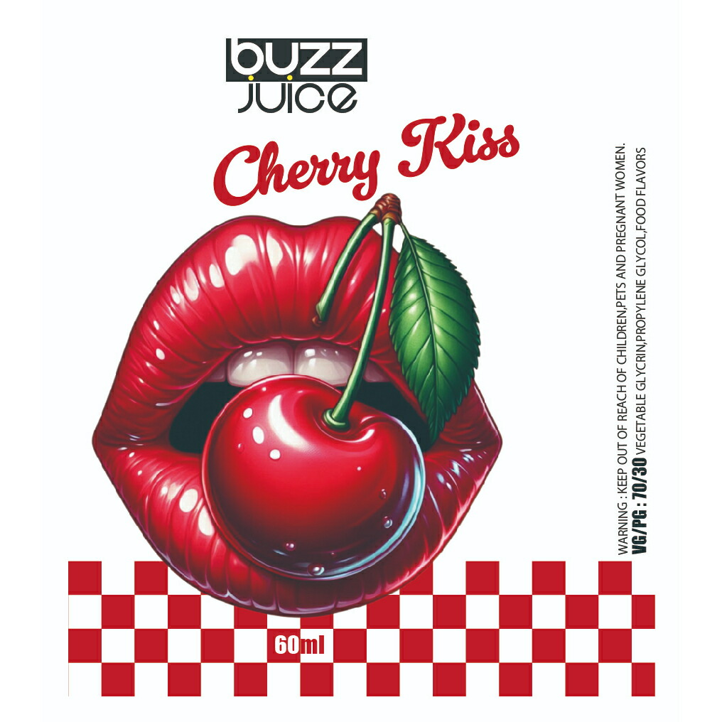【楽天市場】buzz juice Cherry Kiss 60ml バズジュース チェリー フレーバー フルーツ リキッド 電子タバコ ...