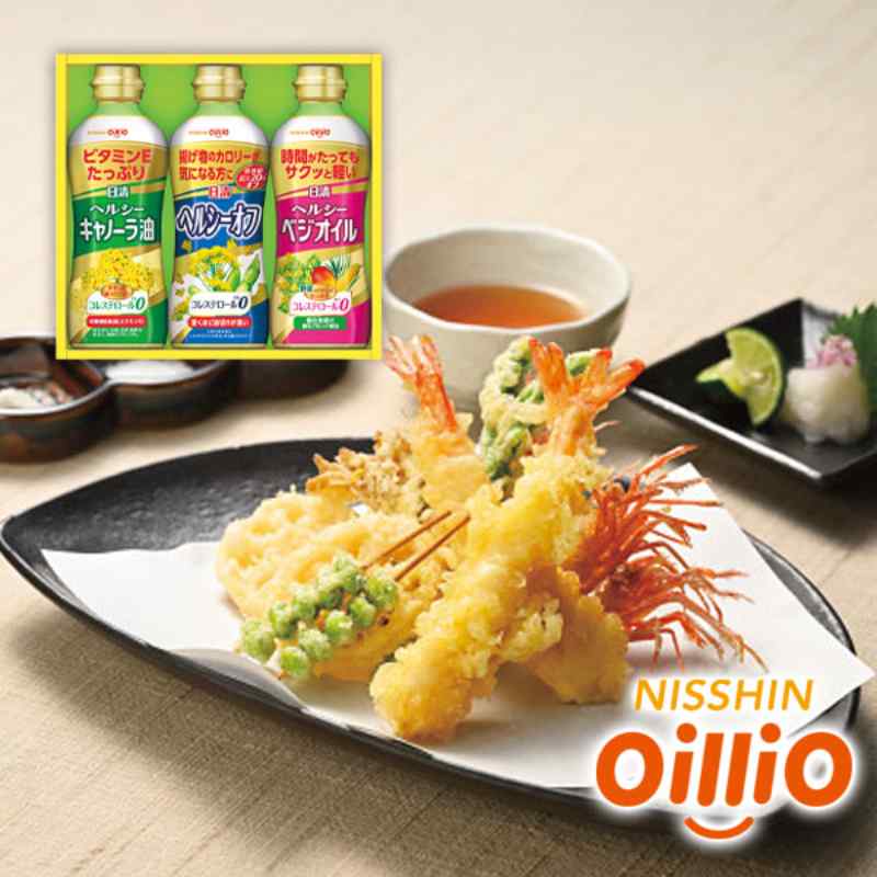 【楽天市場】【お返し好適品】日清 ヘルシーオイルギフト OP-15N_調味料 油 詰め合わせ 詰合せ セット：カタログギフトジャパン