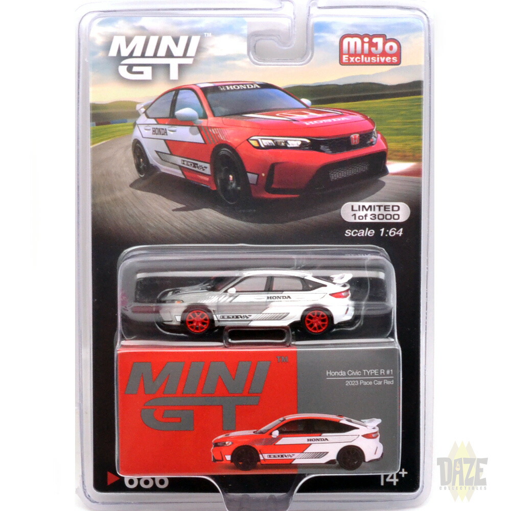 【楽天市場】MINI-GT MiJo TOYS EXCLUSIVE - HONDA CIVIC TYPE R #1 2023 PACE CAR ...