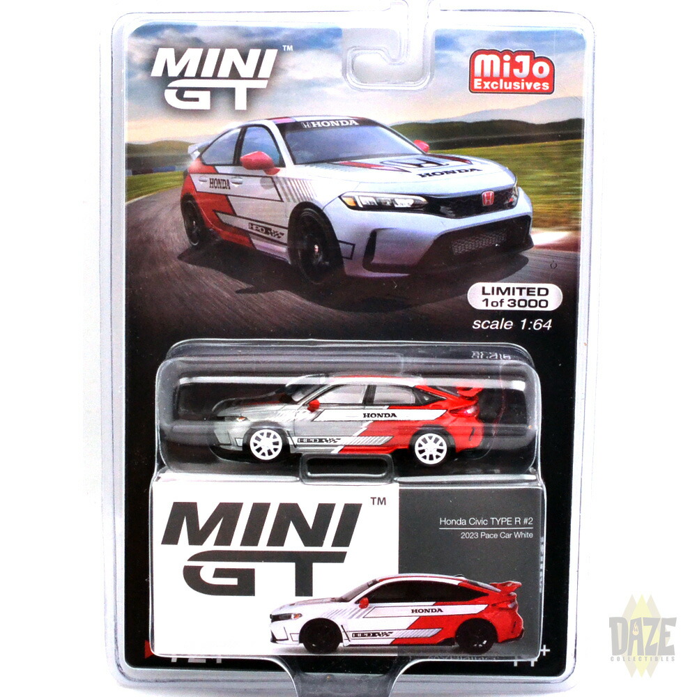 【楽天市場】MINI-GT MiJo TOYS EXCLUSIVE - HONDA CIVIC TYPE R #2 2023 PACE CAR ...