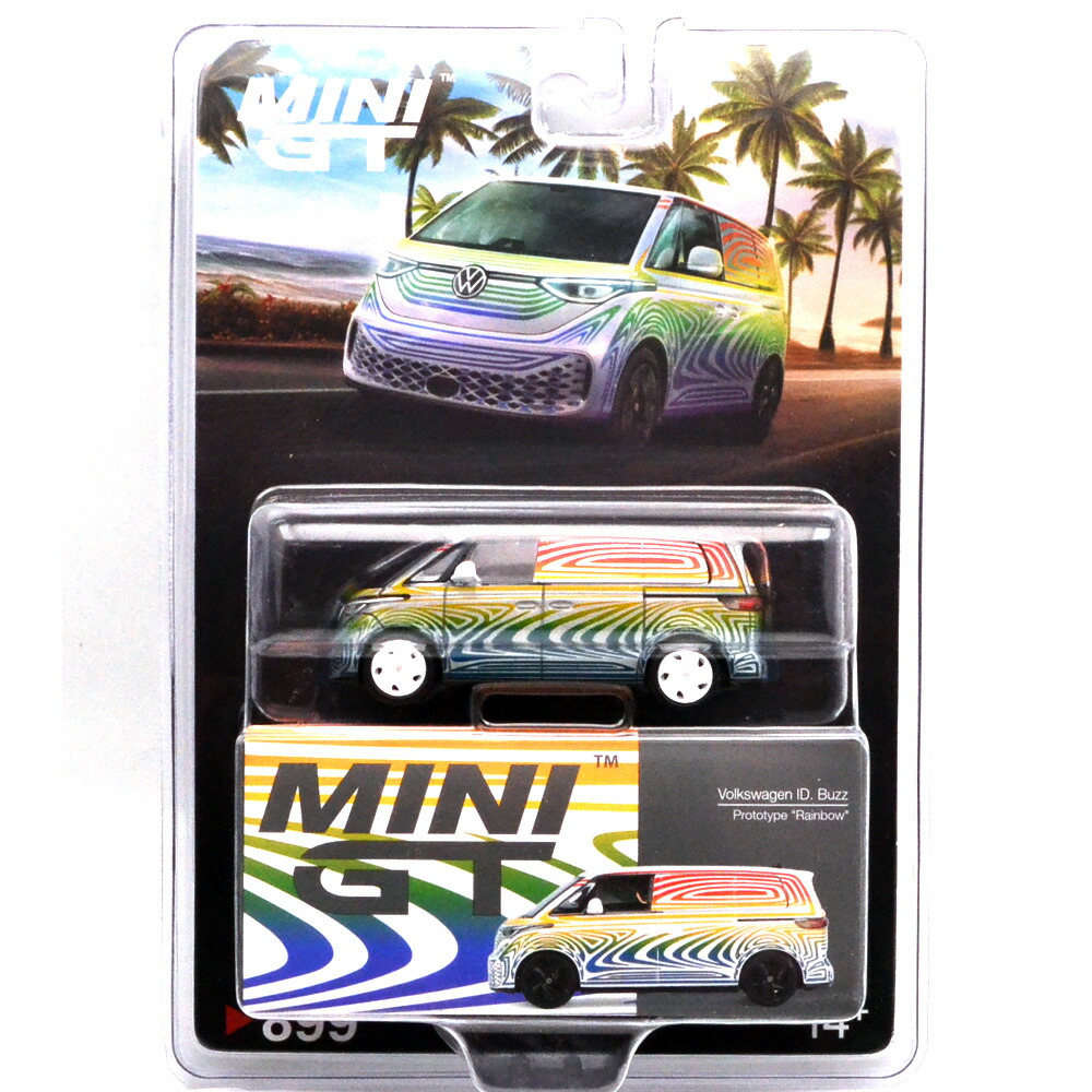 【楽天市場】MINI-GT 1/64 VOLKSWAGEN ID BUZZ PROTOTYPE "RAINBOW" CHASE CAR ...