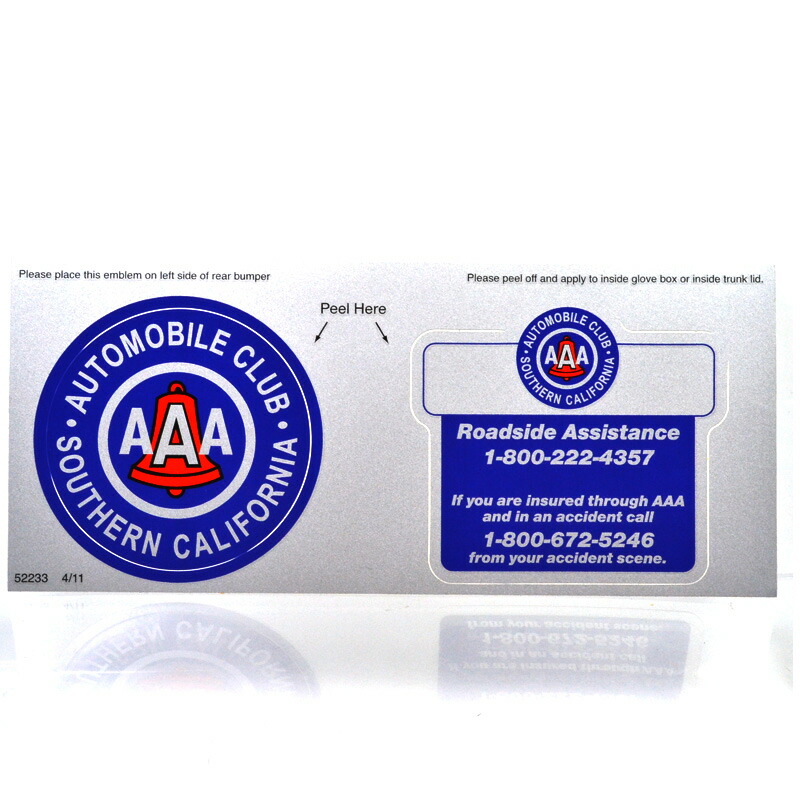 【楽天市場】SOUTHAERN CALIFORNIA AAA BUMPER STICKER SET バンパーステッカー ステッカー：DAZE ...