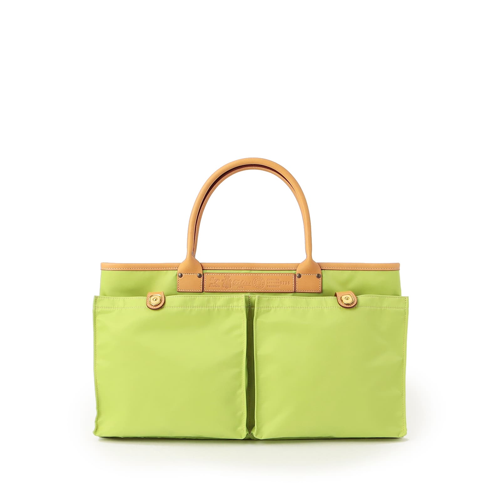 【楽天市場】フェリージ felisi FELISI トートバッグ ナイロン×レザー L.GREEN×NATURAL SALMON× ...