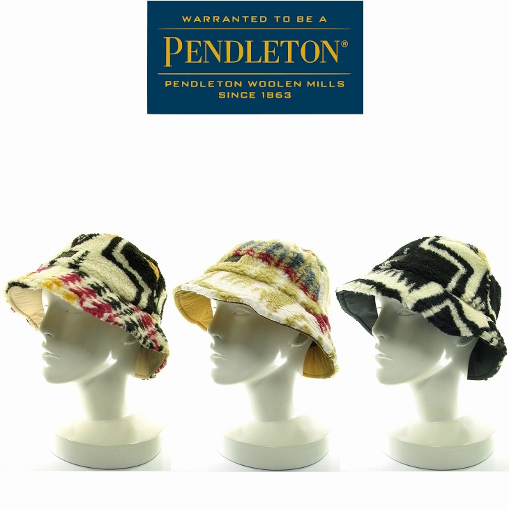 【楽天市場】【送料無料】【MEN'S & WOMEN'S】PENDLETON ペンドルトン BOA BUCKET HAT ボアバケットハット ...