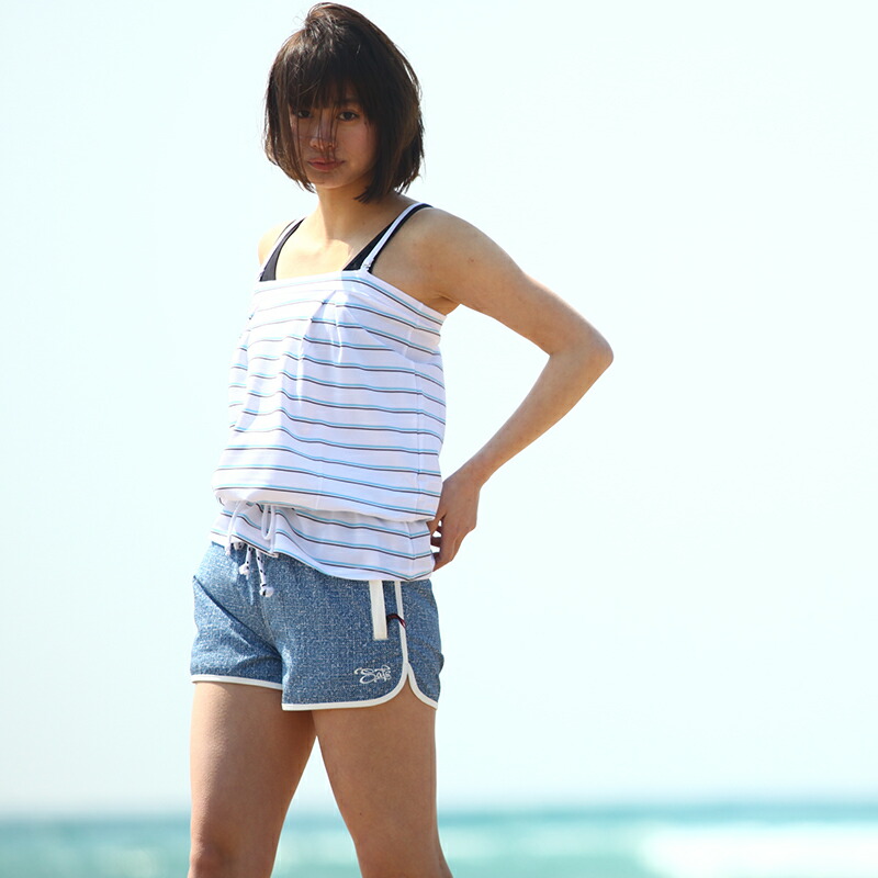 【楽天市場】水着 レディース 体型カバー トップス キャミソール 単品 ns-3018：水着サーフパンツ専門SAFSサフス