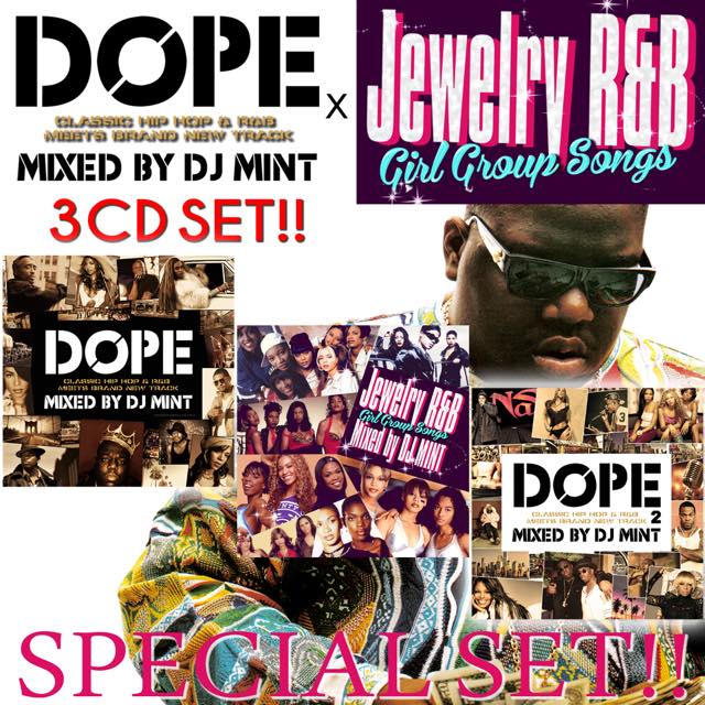 【楽天市場】【名曲HIP HOP, R&B, REGGAE REMIXベスト+ガールグループMIX 3枚組!!】DJ Mint / DOPE ...