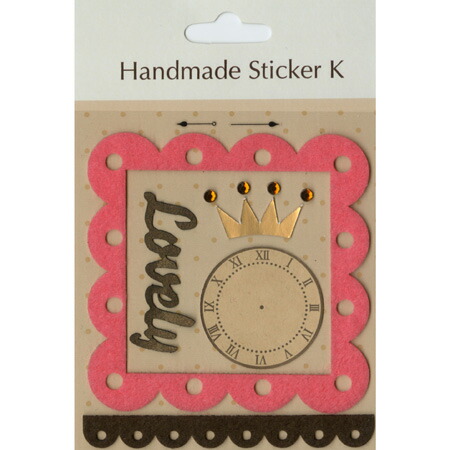 【楽天市場】呉竹 Handmade Sticker K Lovely Goods sbst300-17 デコレーション スクラップブッキング ...