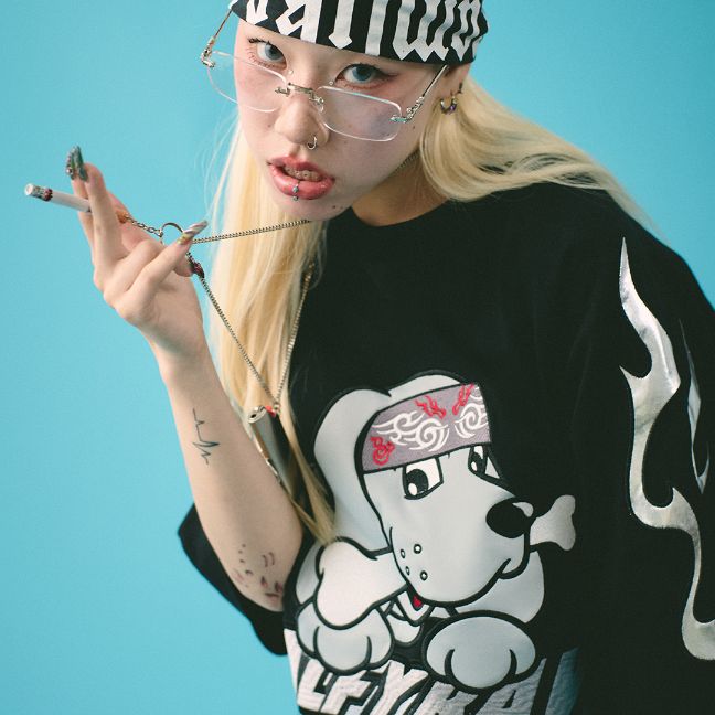 【楽天市場】GALFY OFFICIAL 【チーマーTee】 ガルフィー ヤンキー オシャレ おしゃれ かわいい かっこいい メンズ レディース 男女兼用 ユニセックス 黒 青 紫 ブラック ...