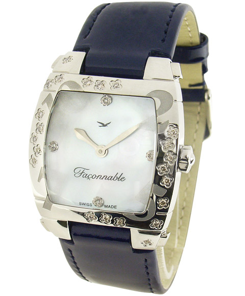 【楽天市場】ワケあり アウトレット Faconnableファソナブル ドームクローバーダイヤ Lady's 腕時計 FDOCLD3替ベルト付属 ...