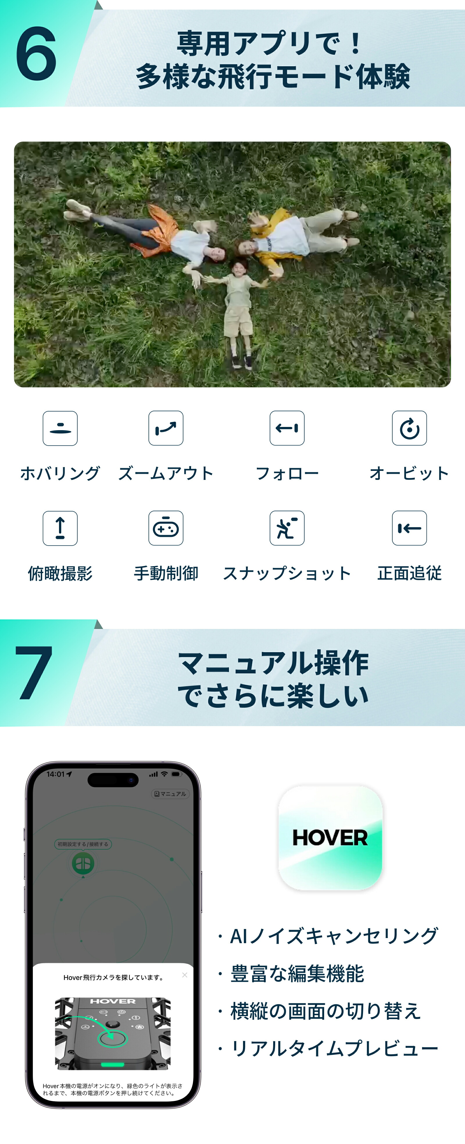 HOVERAir X1 Smart ドローン 申請不要 100g未満 カメラ付き 小型ドローン 初心者向け ハンズフリー制御 AI飛行カメラ ミニドローン AI追跡 フォローミーモード ...