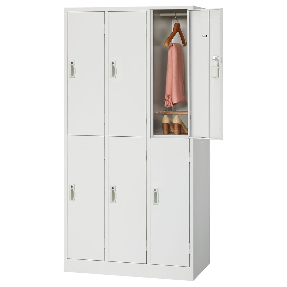 【楽天市場】【法人宛限定】スチールロッカー 6人用 シンプル ロッカー W900 D515 H1790 オフィスロッカー 更衣ロッカー パーソナルロッカー オフィス収納 キャビネット ...