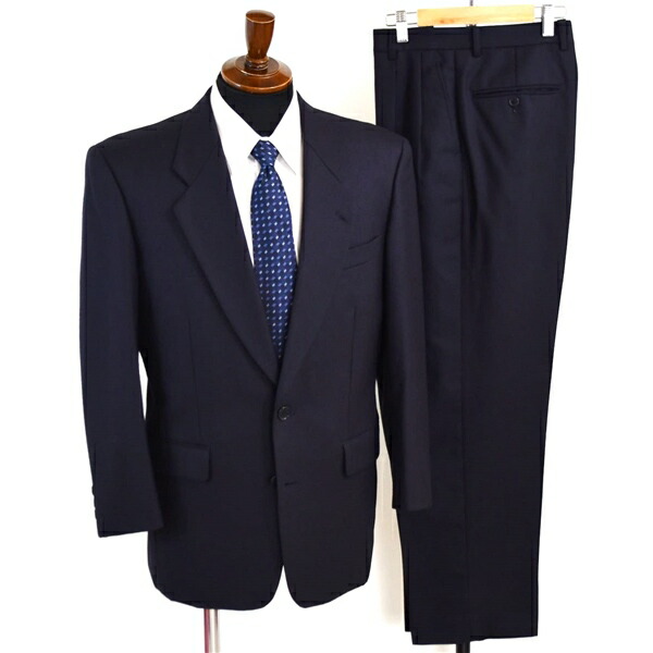 【楽天市場】Kill Broolc 2つボタン シングルスーツ M A4 ダークネイビー 極 定番 人気 ウエスト細め 400-5-SR-HB-CA-1006 合物 春夏秋 4XI067 ...