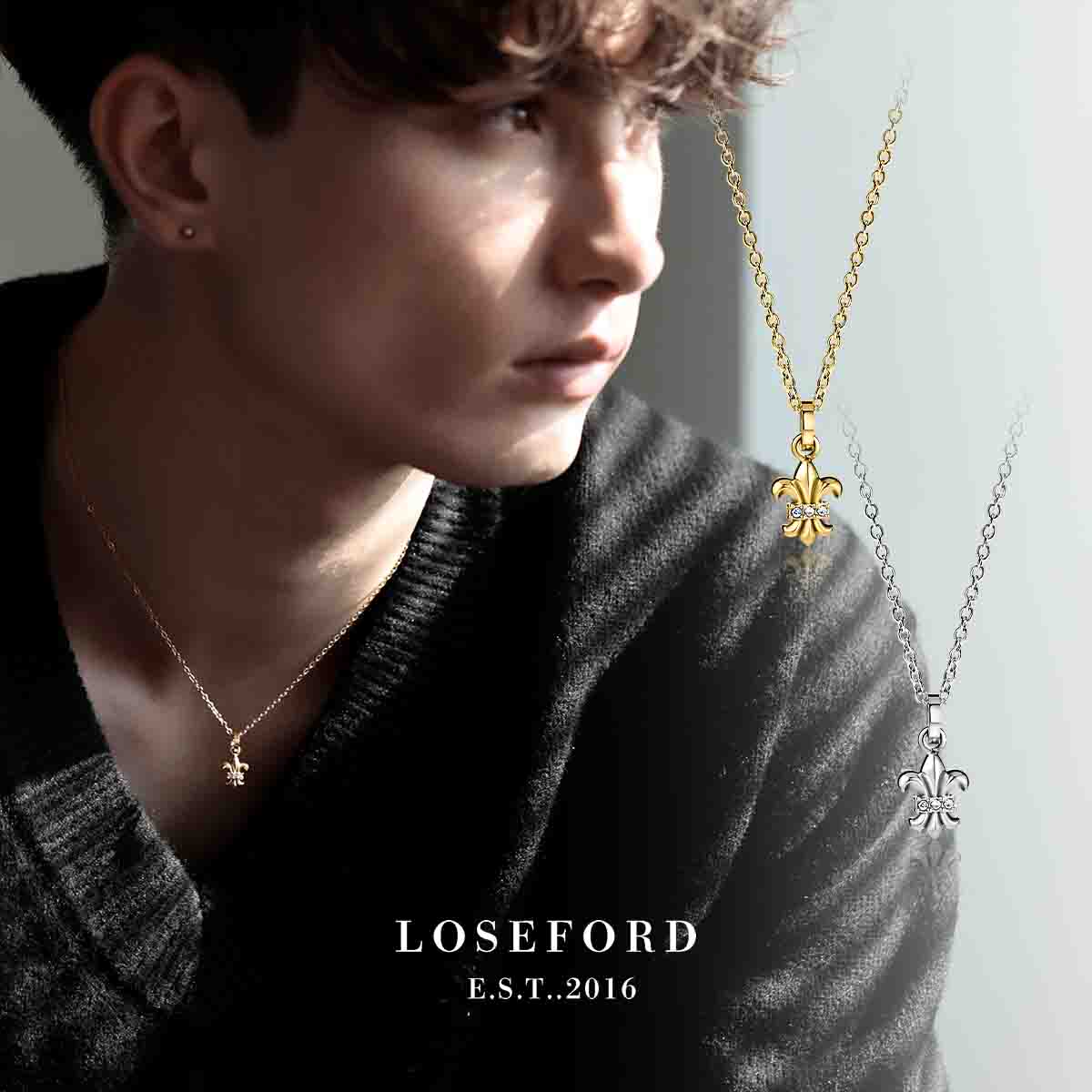 【楽天市場】【LOSE FORD 公式】百合ネックレス メンズアクセサリー ペア ユリ ステンレスアクセサリー 金属アレルギー 316L ギフト シンプル お洒落 人気 記念日 ギフト ...