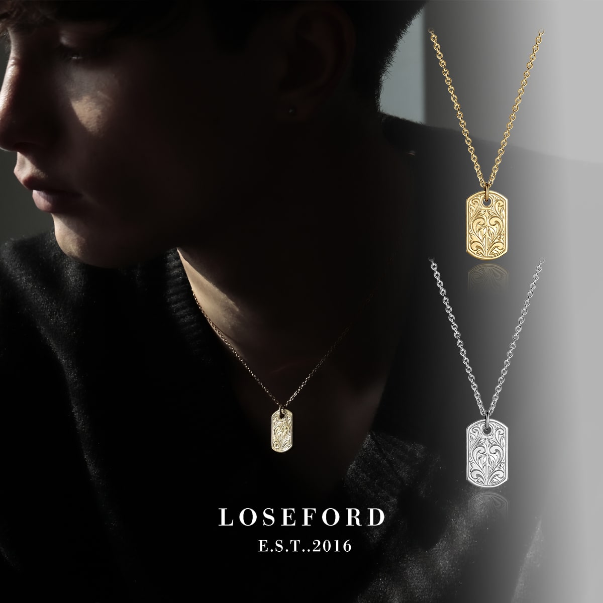 【楽天市場】【LOSE FORD 公式】ハワイアンタグネックレス メンズアクセサリー ペア 2way ステンレスアクセサリー 金属アレルギー 316L ギフト シンプル お洒落 人気 記念日 ...