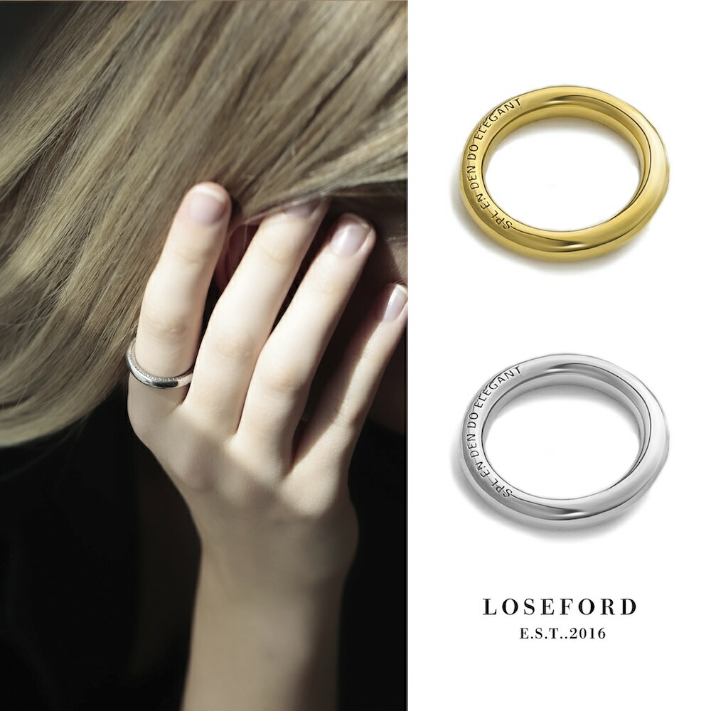【楽天市場】【LOSE FORD 公式】 316L ラウンドリング リング レディースアクセサリー つけっぱなし ゴールド シルバー メンズ レディース ペア ペアリング 指輪 ステンレス ...