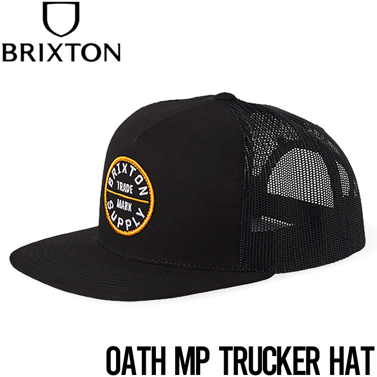 【楽天市場】メッシュキャップ 帽子 BRIXTON ブリクストン OATH MP TRUCKER HAT 11627 BKBLK 日本代理店 ...